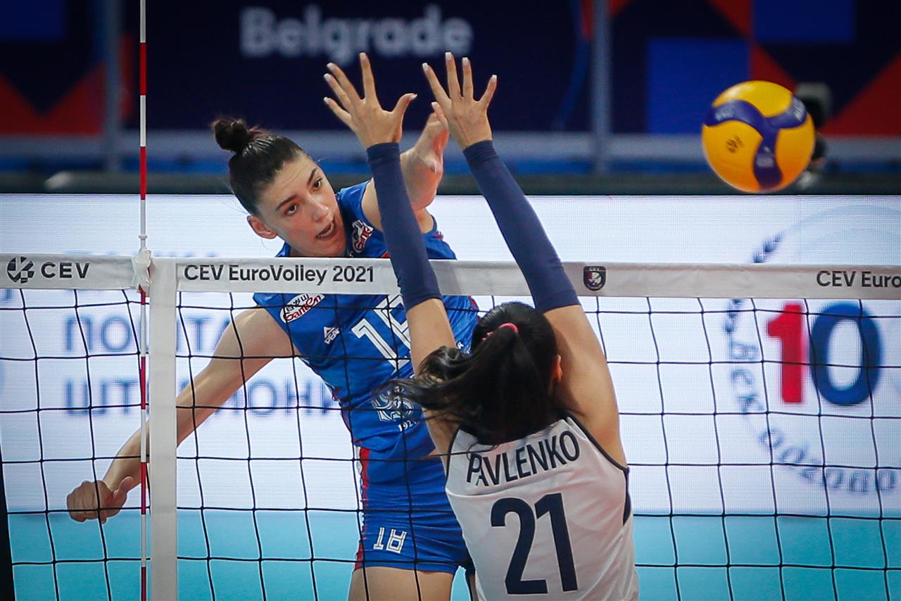 WorldofVolley :: EUROVOLLEY 2021 W: Bošković tallies 24 in just 2 sets ...
