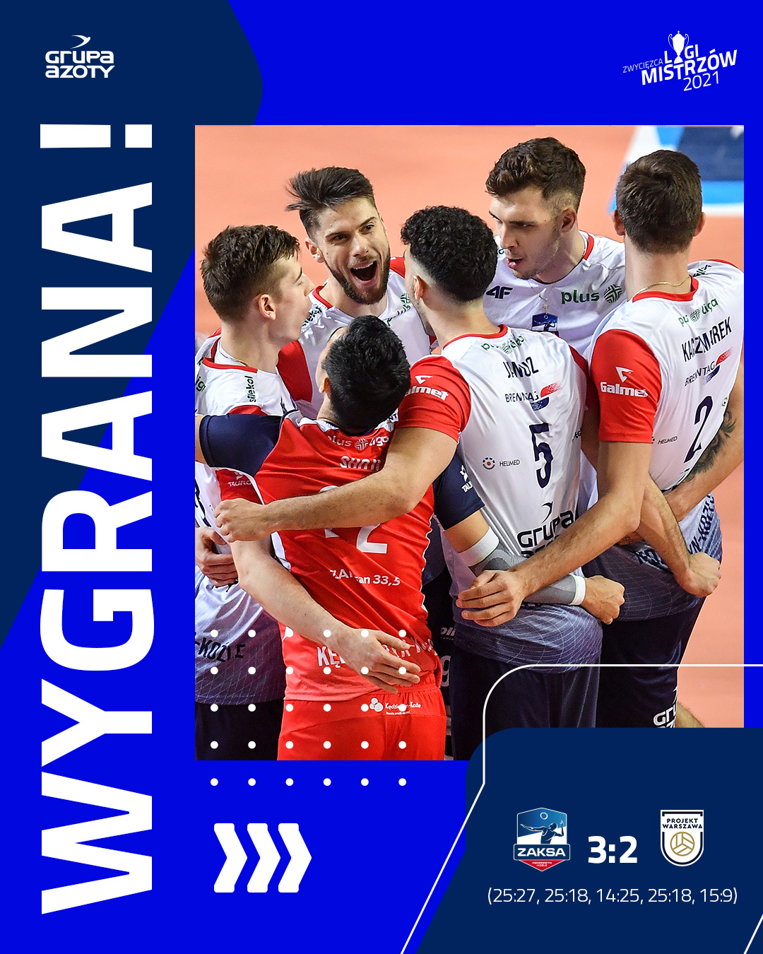 WorldofVolley :: POL M: ZAKSA prevail over Warszawa in big match to ...