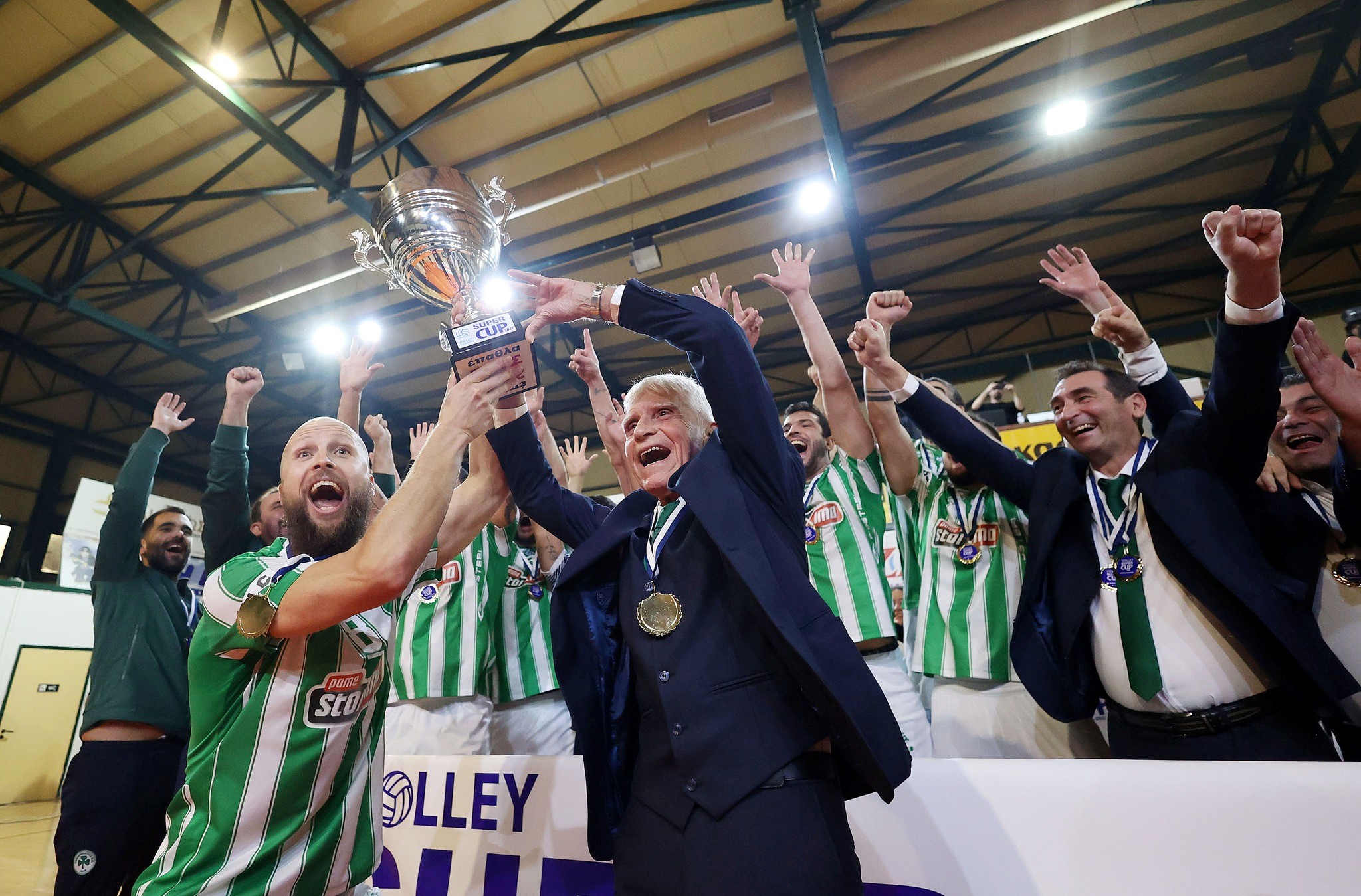 WorldofVolley :: GREEK SUPER CUP M: After 16 years, Panathinaikos win ...