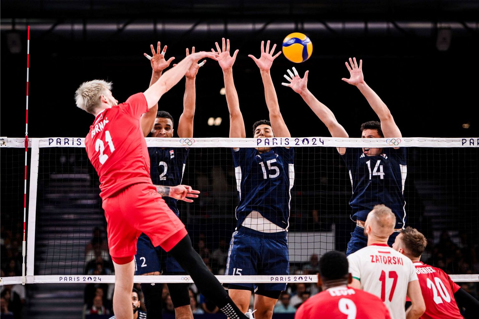 WorldofVolley :: PARIS 2024 M: Poland Defeats Egypt - WorldOfVolley