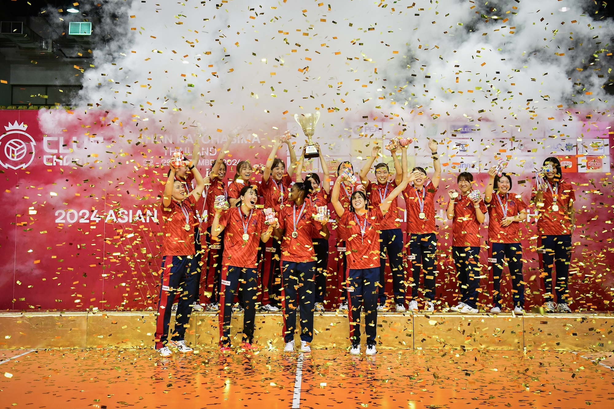 WorldofVolley :: AVC CC W: NEC Red Rockets Claim 2024 Asian Women’s ...