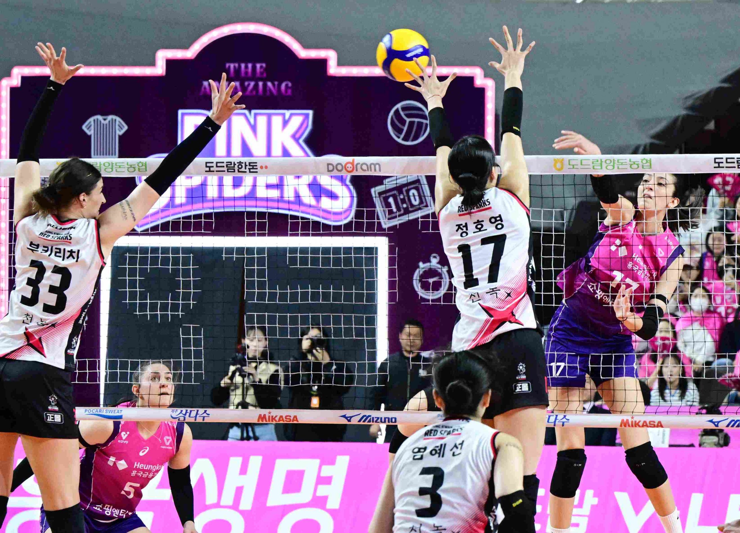 WorldofVolley :: KOR W: Heungkuk Life Wins Game 1 of Championship Final – Kim Yeon-koung Shines ...